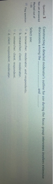 Solved Constructing a detalied moderator's outline for use | Chegg.com