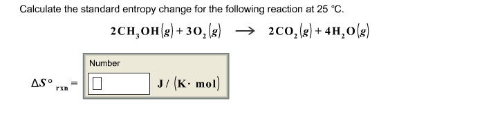 Solved Calculate the standard entropy change for the | Chegg.com