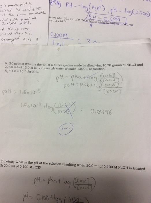 Solved What is the pH of a buffer system made by dissolving | Chegg.com