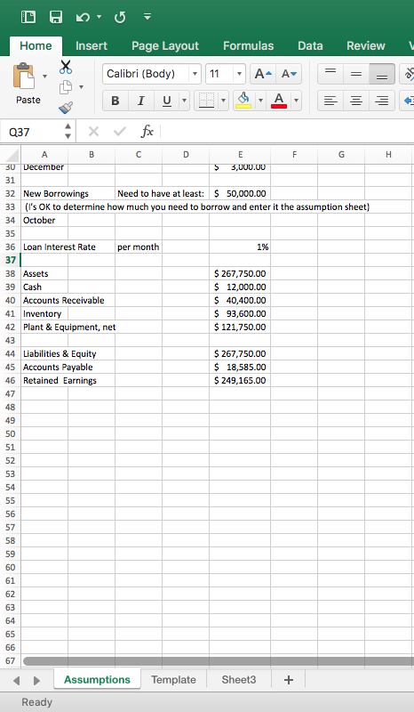 Solved ACC 2362 Managerial Accounting: Excel Project #3 – | Chegg.com