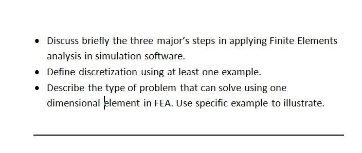 Solved Discuss briefly the three major's steps in applying | Chegg.com