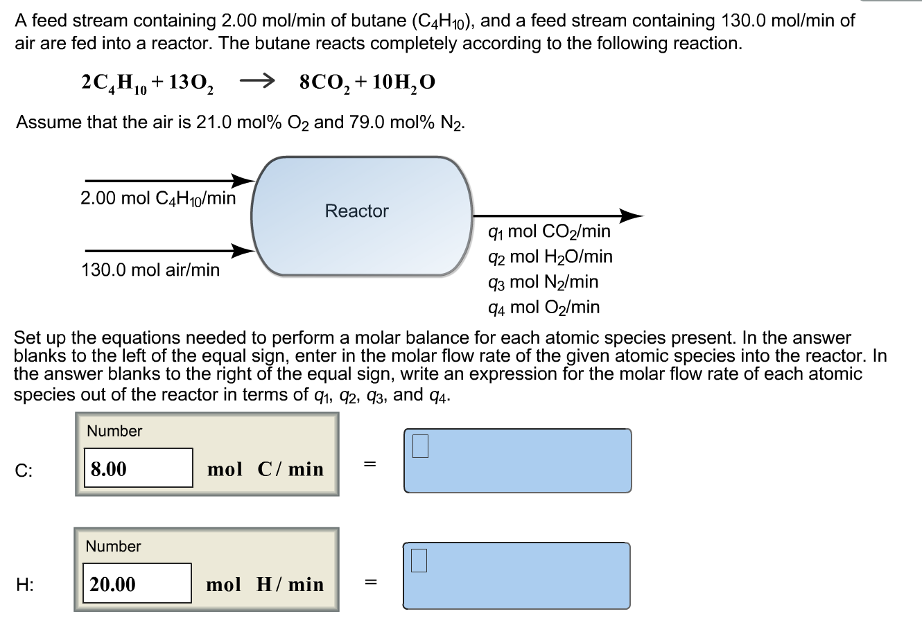 Solved HINT: How many moles of C is in one mole of C4H10? | Chegg.com