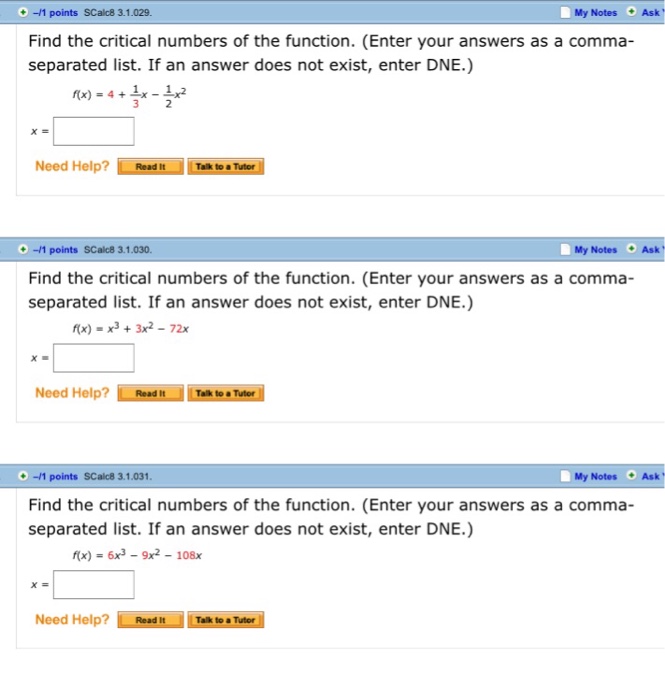 Solved Find the critical numbers of the function. (Enter | Chegg.com Solved Find the critical numbers of the function. (Enter | Chegg.com