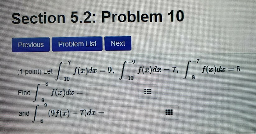 Solved Section 5.2: Problem 10 Previous Problem List Next 7 | Chegg.com