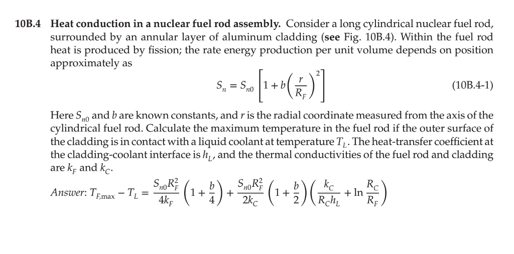 Solved Heat conduction in a nuclear fuel rod assembly. | Chegg.com