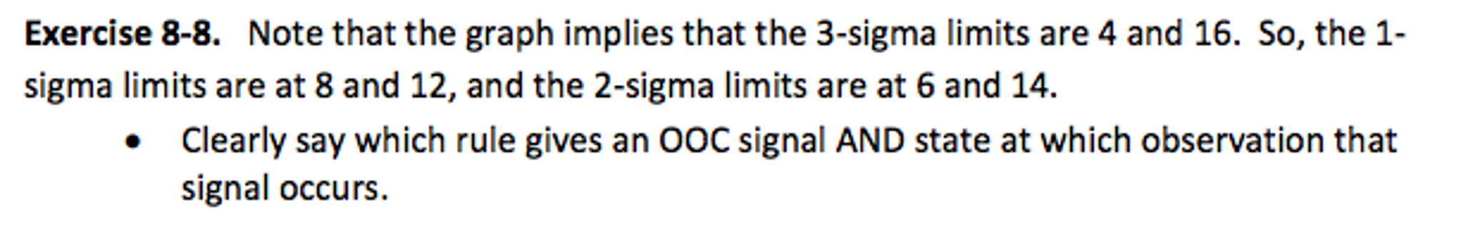 Solved Note that the graph implies that the 3-sigma limits | Chegg.com