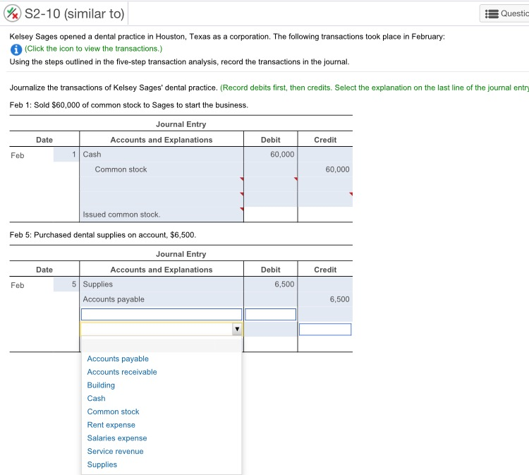 Solved Journalize the transactions of the dental practice. | Chegg.com