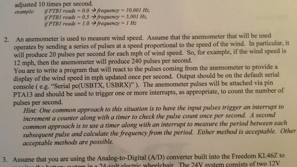 adjusted 10 times per second. example:if PTBI reads | Chegg.com