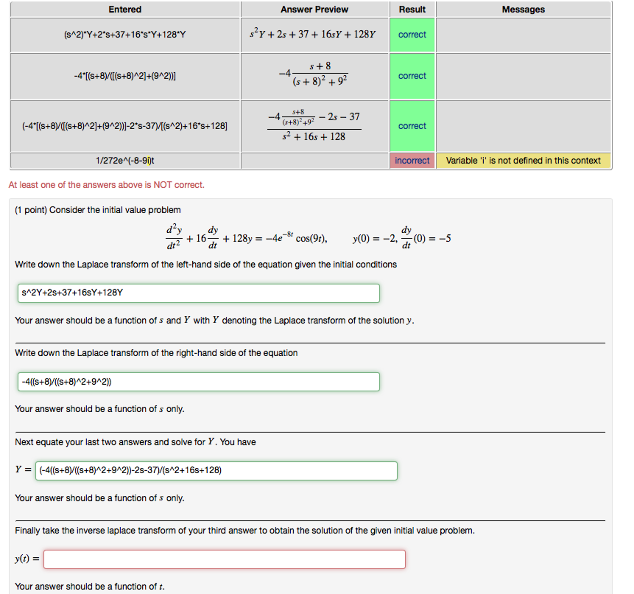 Solved Consider the initial value problem d^2y/dt^2 + 16 | Chegg.com