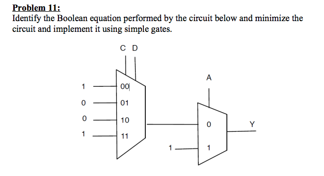 Solved Identify the Boolean equation performed by the | Chegg.com