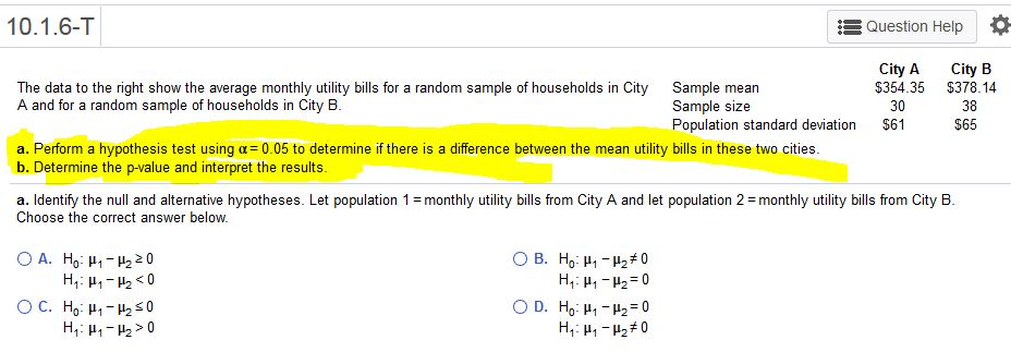 Solved 10 1 6 T Question Help City A City B 354 35 378 14 Chegg Solved 10 1 6 T Question Help City A City B 354 35 378 14 Chegg