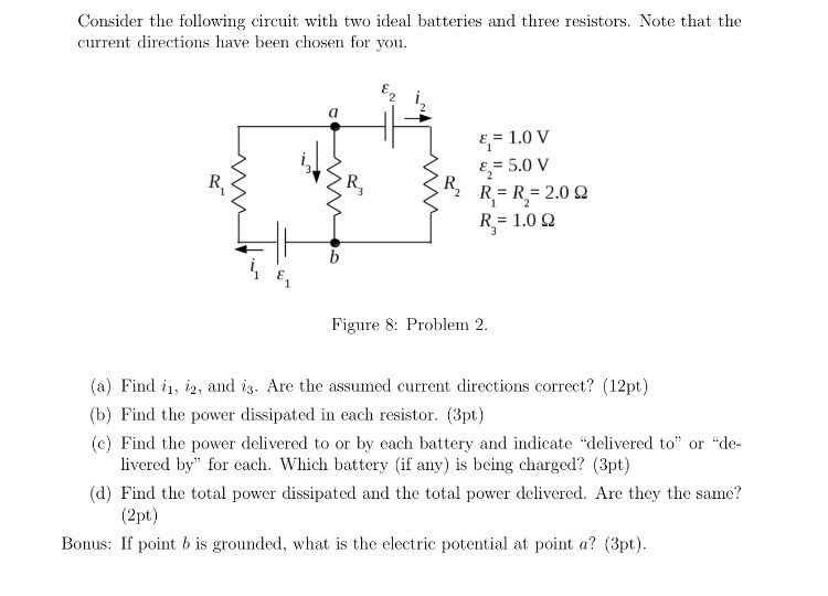 Solved Consider the following circuit with two ideal | Chegg.com