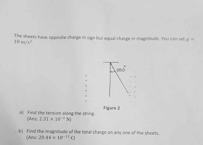 Solved 6. Electric Force, Uniform Electric Field, Newton's | Chegg.com