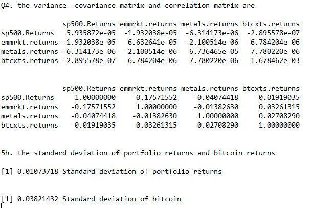 Solved 04. the variance-covariance matrix and correlation | Chegg.com
