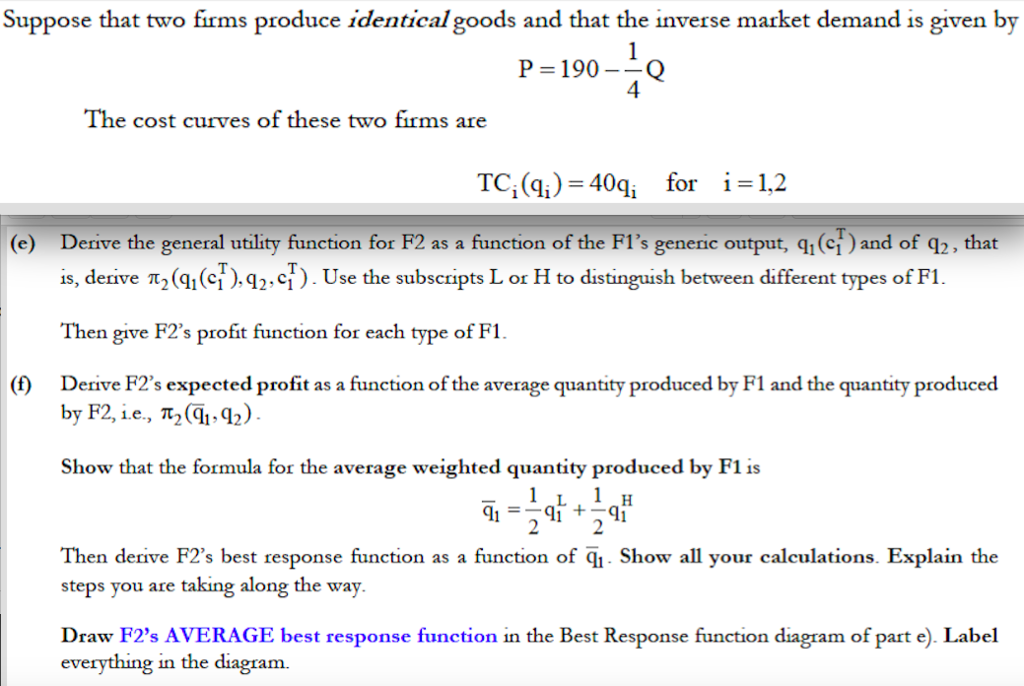 Suppose that two firms produce identical goods and | Chegg.com