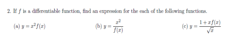 Solved If f is a differentiable function, find an expression | Chegg.com