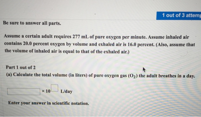 Solved Be sure to answer all parts. Assume a certain adult | Chegg.com
