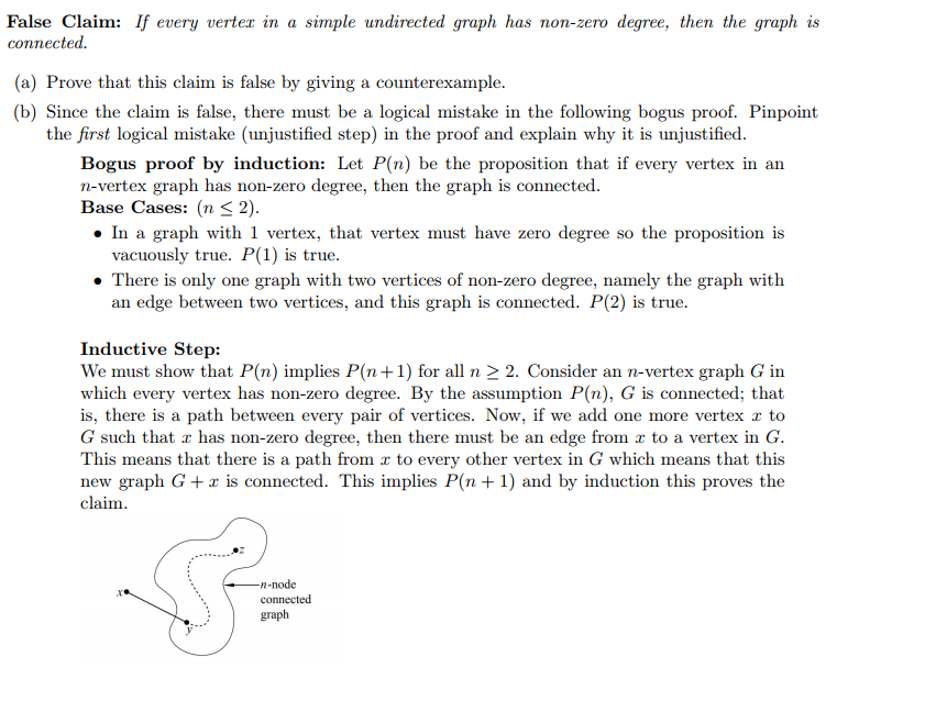 Solved If every vertex in a simple undirected graph has | Chegg.com