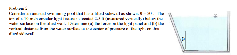 Solved Problem 2 Consider an unusual swimming pool that has | Chegg.com