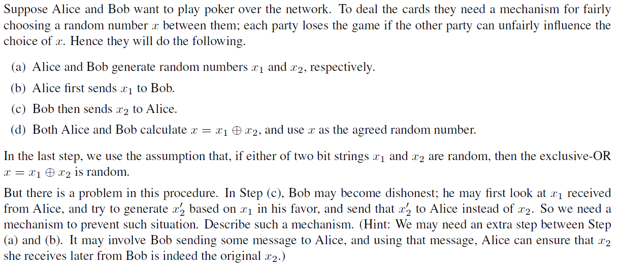 Solved (Computer Networks) Suppose Alice and Bob want to | Chegg.com