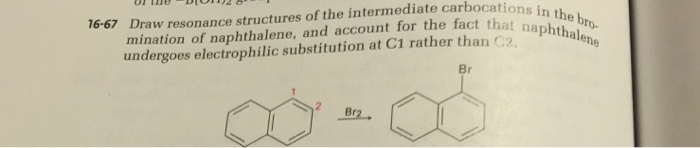 Solved Draw resonance structures of the intermediate | Chegg.com