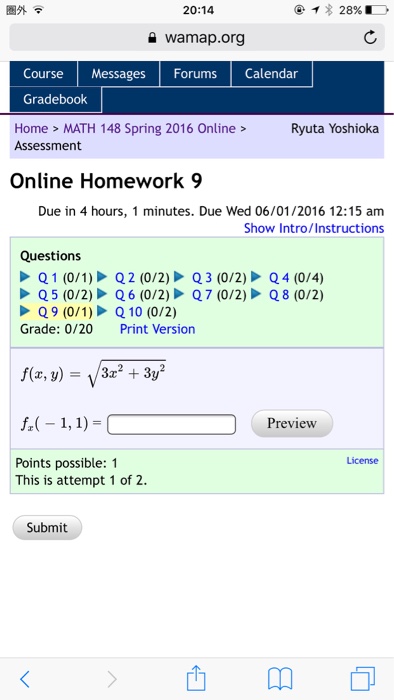 Solved f(x, y) = squareroot 3x^2 + 3y^2 f_x(-1, 1) = | Chegg.com
