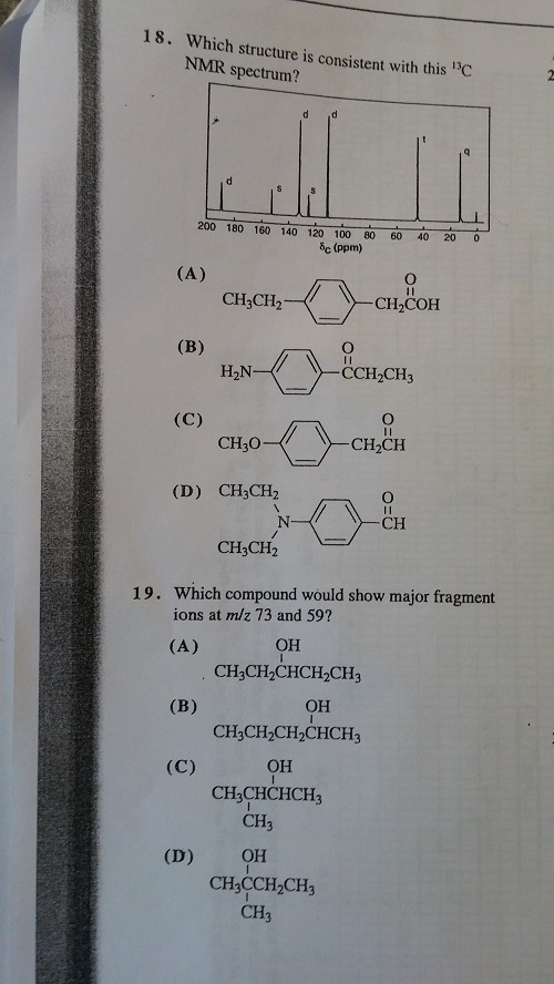 Solved CH3CH2 Which structure is consistent with this H NMR | Chegg.com