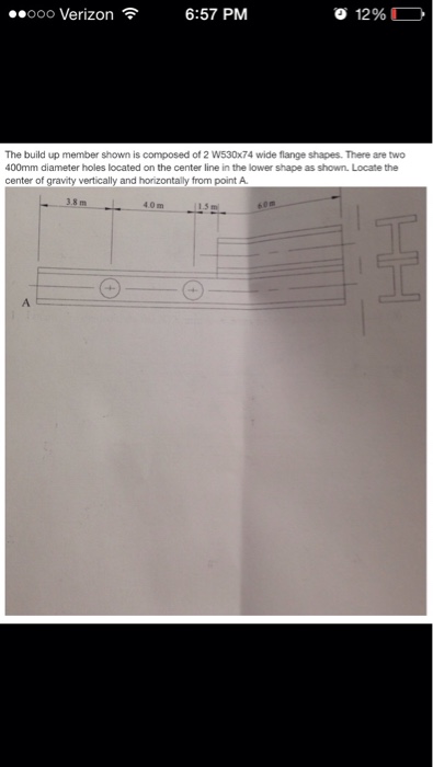 Solved The build up member shown is composed of 2 W530x74 | Chegg.com