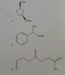 Solved a. (CH3)2CH CH2COOH H3C CHCH 2CH COOH H3C COOH HC CH | Chegg.com