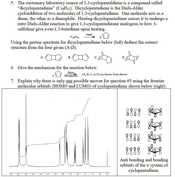 Dicyclopentadiene To Cyclopentadiene Mechanism