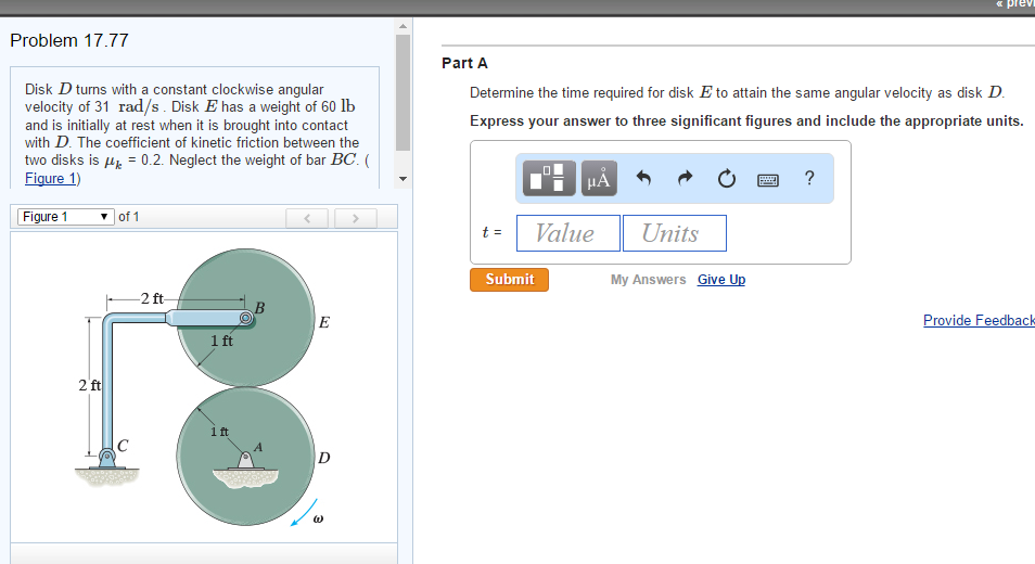 Solved Disk D turns with a constant clockwise angular | Chegg.com