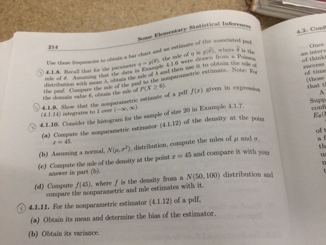 For The Non Parametric Estimator 4 1 12 Of A Pdf