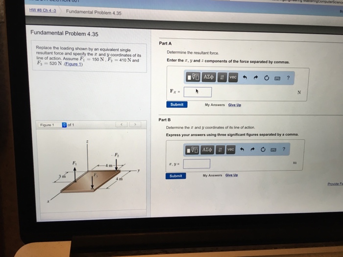 Solved Replace the loading shown by an equivalent single | Chegg.com