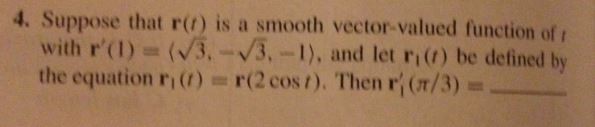 Solved Suppose that r(f) is a smooth vector valued function | Chegg.com