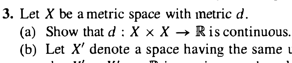 Solved Prove that if a connected metric space has two or | Chegg.com