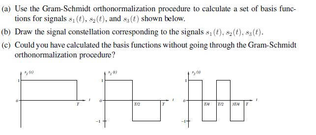 (a) Use the Gram-Schmidt orthonormalization procedure | Chegg.com
