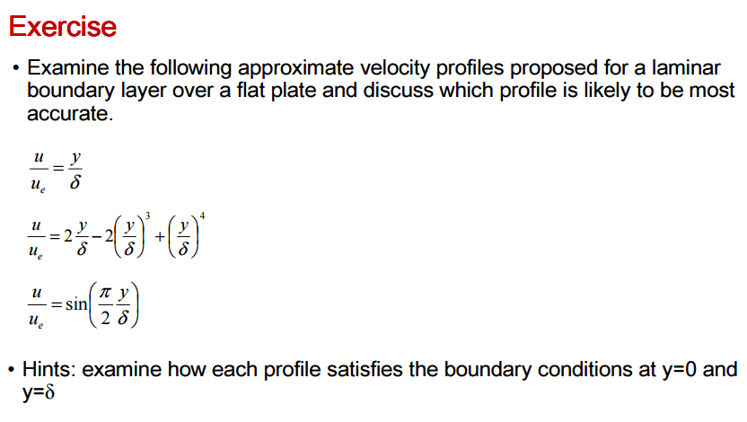 Examine the following approximate velocity profiles | Chegg.com