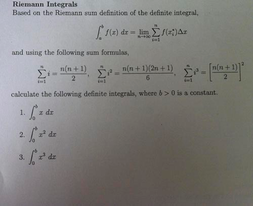 Solved Based on the Riemann sum definition of the definite | Chegg.com