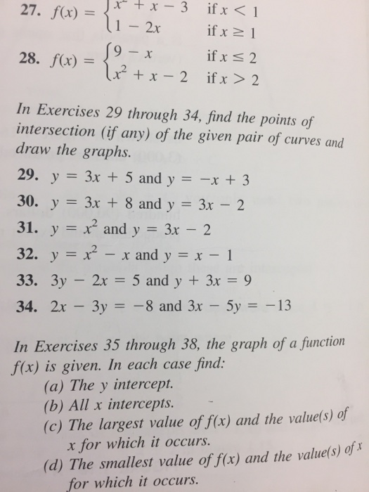 Solved In Exercises 29 through 34, find the points of | Chegg.com