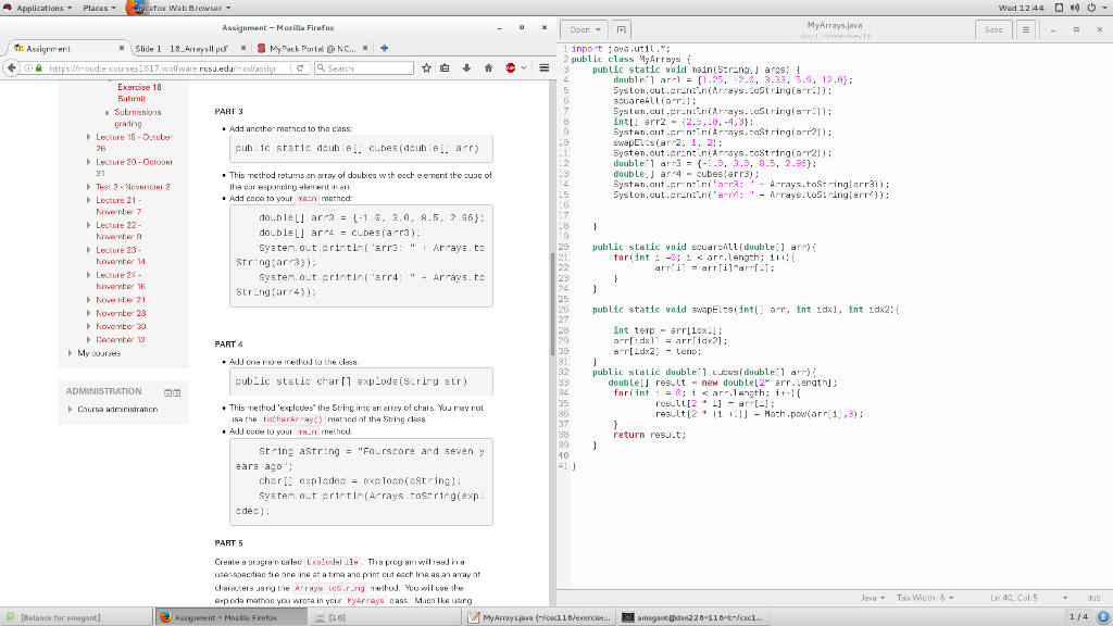 Add another method to the class: This method returns | Chegg.com