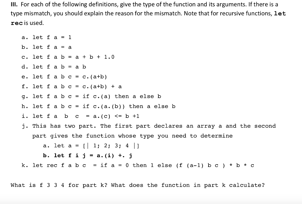 II. For each of the following definitions, give the | Chegg.com