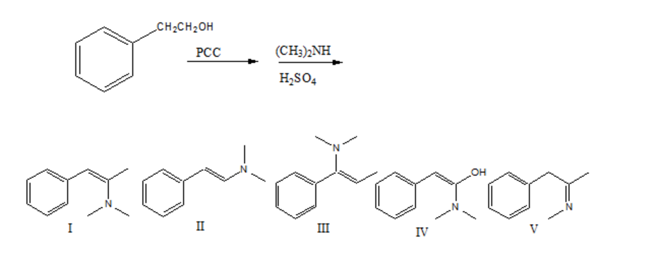 Solved CH2CH2OH PCC (CH3)2NH H2SO4 OH | Chegg.com