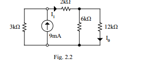 Solved Find the currents I1 and I0 in the circuit in Fig. | Chegg.com