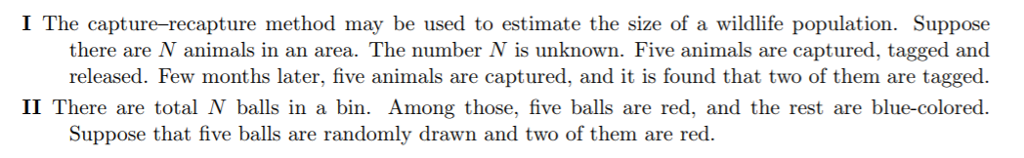 Solved I The Capture Recapture Method May Be Used To
