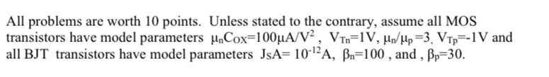 Solved Problem 7 Determine The Small Signal Output Voltage