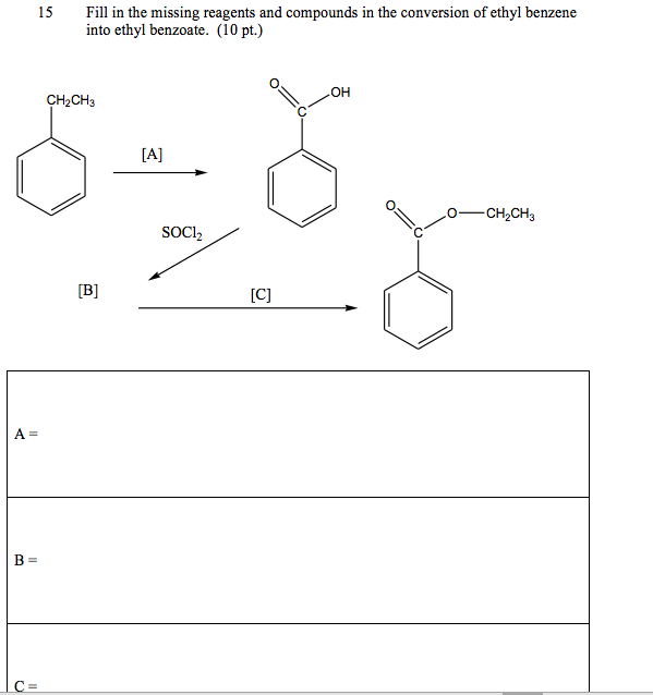Solved Fill in the missing reagents and compounds in the | Chegg.com