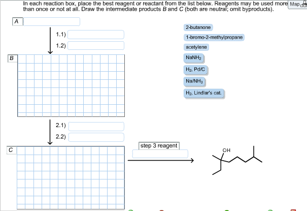 Solved In each reaction box, place the best reagent or | Chegg.com