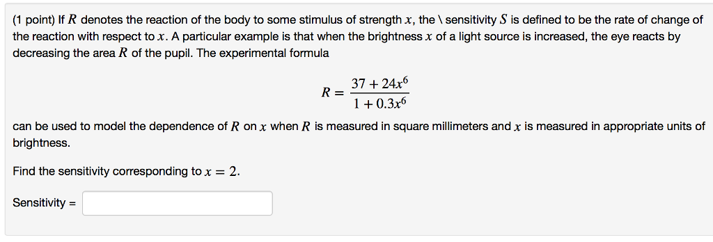 Solved If R denotes the reaction of the body to some | Chegg.com