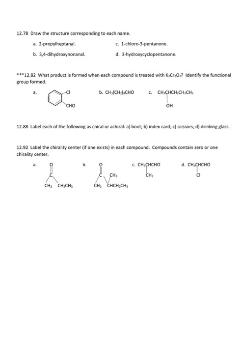 Solved Draw the structure corresponding to each name. a. | Chegg.com