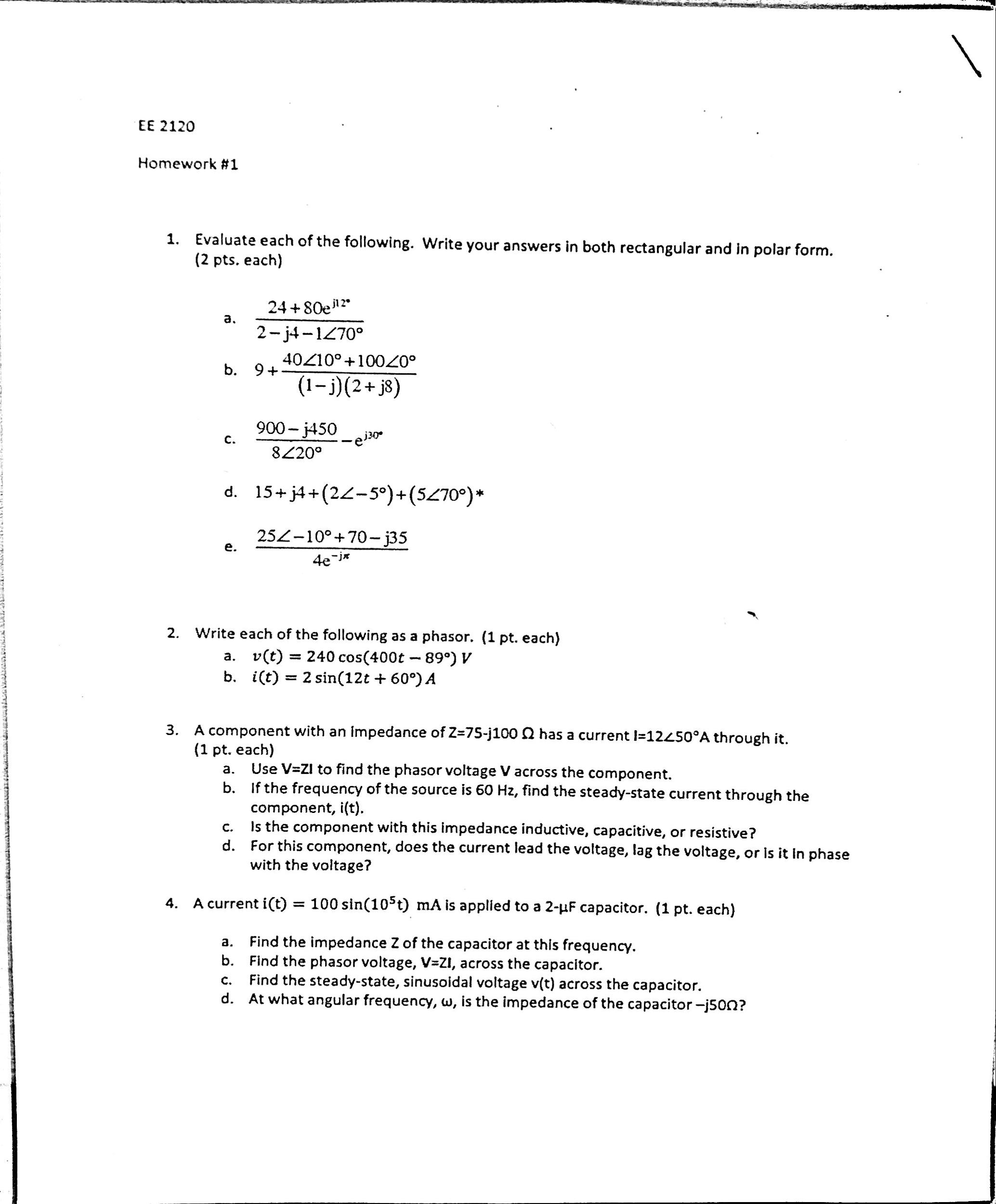 Solved Evaluate each of the following. Write your answers in | Chegg.com
